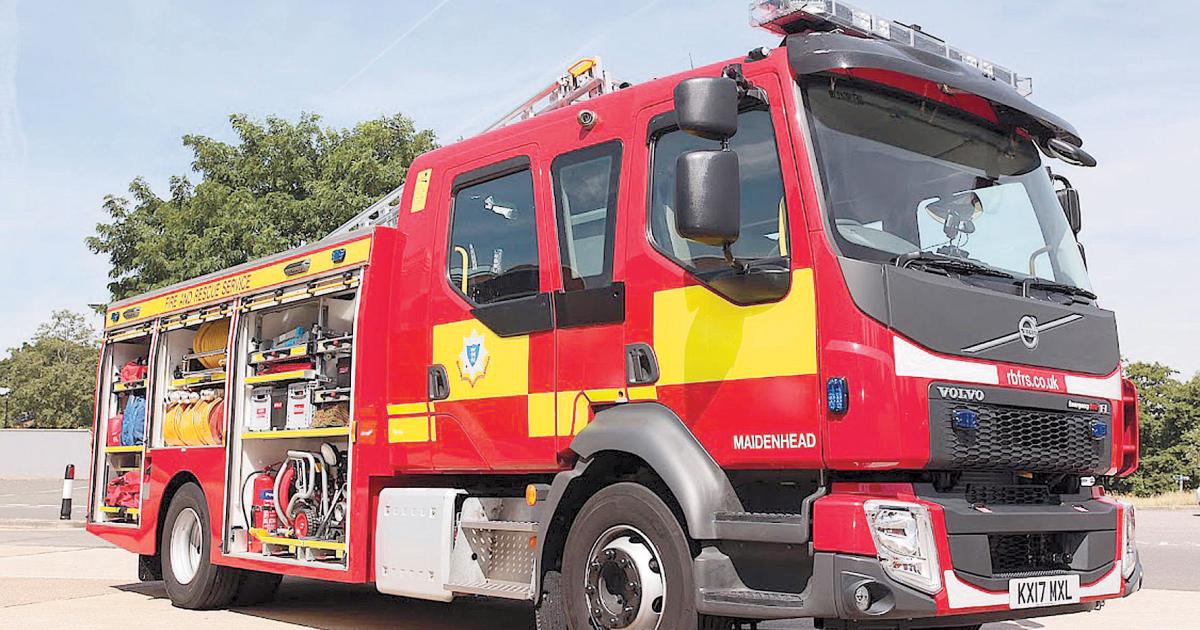 Firefighters extinguish CD player fire in room of a property in Datchet ...