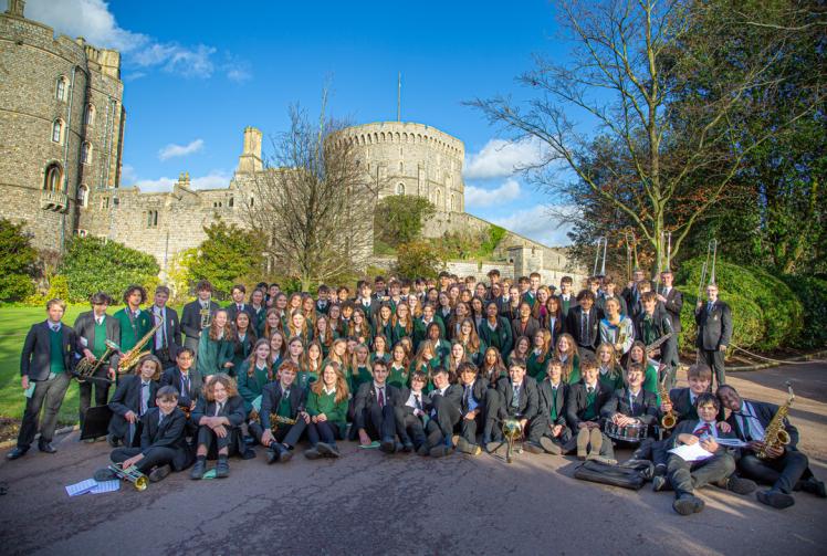 School choirs bring festive cheer with Windsor Castle performance ...