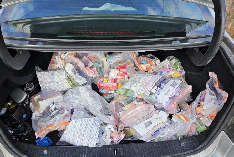 A thousand illegal vapes seized in Slough as national ban comes into ...