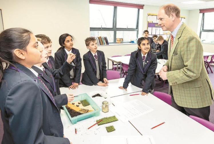 Prince Edward opens new classrooms at Old Windsor school - Photo 1 of 1 ...