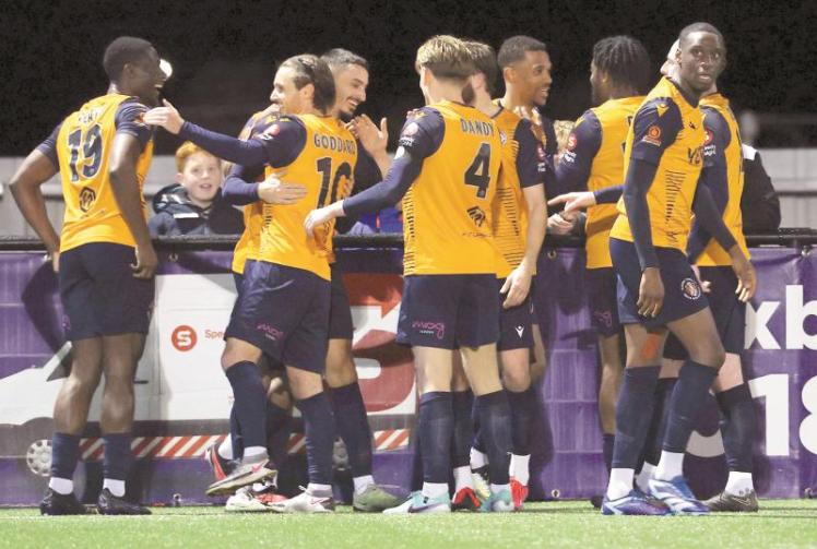 Goddard and Eweka on target again as Slough Town win away at Aveley ...